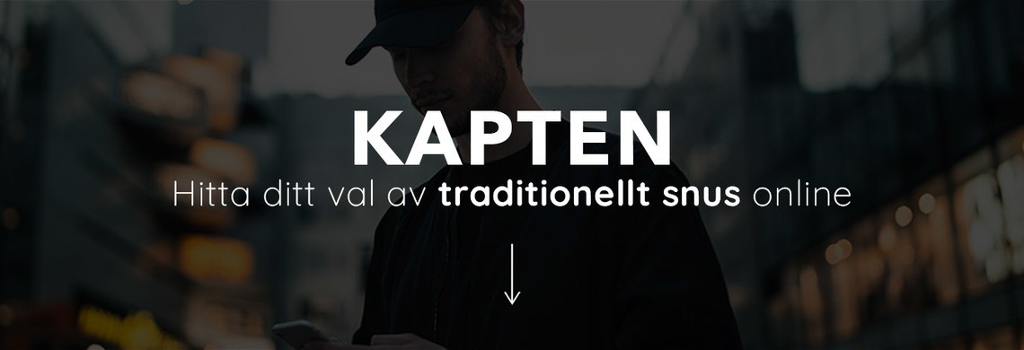Köp Kapten snus online ️Prisvärt ️Hemleverans
