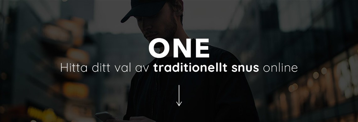 Köp ONE Snus online 309,90 kr för 10-pack Hemleverans