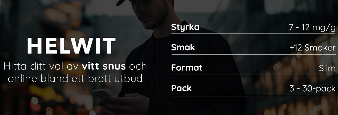 Köp HELWIT online Snus utan tobak Bra pris online