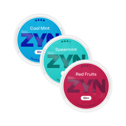 Köp ZYN Slim Red Fruits S3 & ZYN Slim Spearmint S3 & ZYN Slim Cool Mint ...